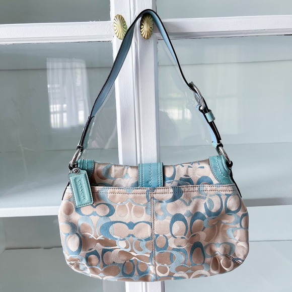 Coach | Bags | Turquoise Gently Used Coach Purse | Poshmark